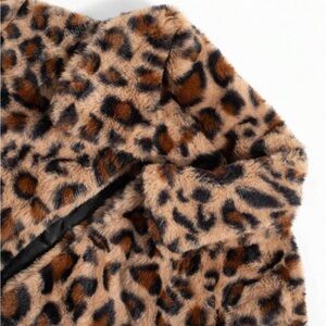 Jackets & Coats | Luxe Leopard Print Vegan Fur Long Jacket Coat | Poshmark